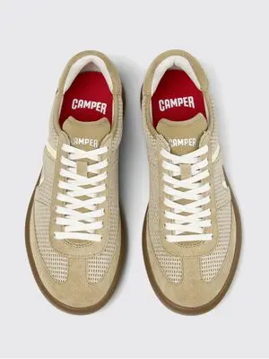 Camper Pelotas Soller Suede And Lyocell Tencel Lace Up Sneakers - Brown