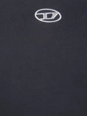 DIESEL® Long Sleeve Crewneck T-shirt With Logo Detail