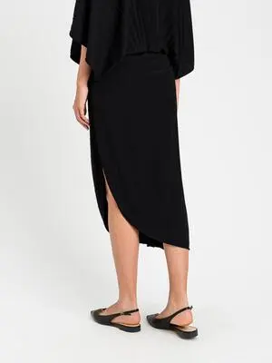 TWINSET Asymmetric Crêpe Skirt
