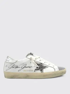 GOLDEN GOOSE Leather Sneakers With Zebra Detail