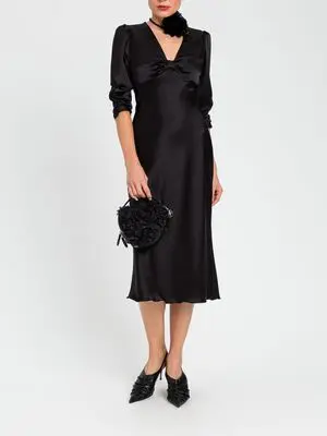 TWINSET Satin Midi Dress