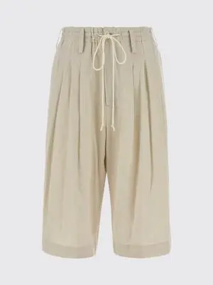 Y’s Knee-length High-waist Shorts With Drawstring