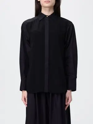 Pinko Poplin And Crepe Shirt - Black