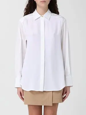Pinko Poplin And Crepe Shirt - White