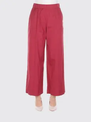 Max Mara Cotton Blend Palazzo Trousers By - Red