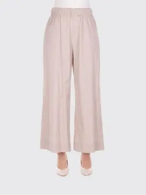 Max Mara Cotton Blend Palazzo Trousers By - Sand