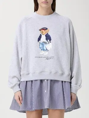 Polo Ralph Lauren Cotton Crew-neck Sweatshirt With Logo - Grey