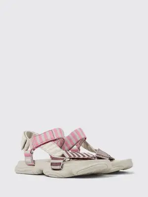 Camper Karst Sandal In Striped Recycled Fabric