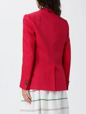 Paul Smith Single Breasted Linen Blazer - Red