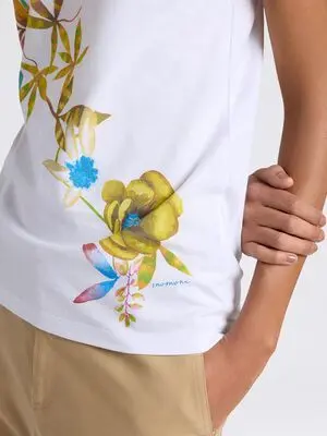Momoni Floral Cotton T-shirts