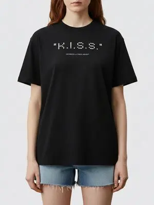 Off-White K.i.s.s." Graphic T-shirt - Black