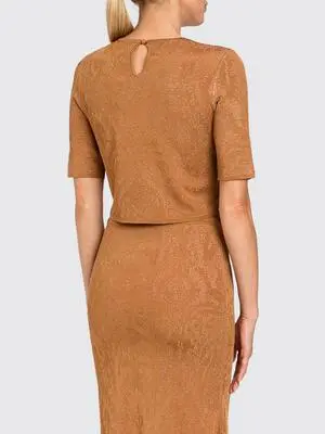 TWINSET Cropped Viscose Top