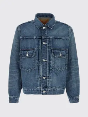 Y’s Cotton Denim Jacket With Patch Pockets And Metal Buttons