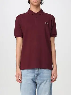 Fred Perry Cotton Polo Shirt With Logo - Beige