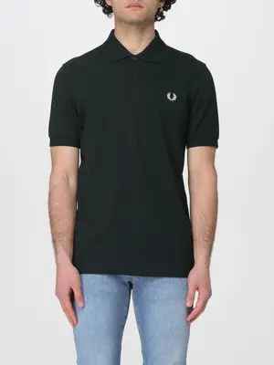 Fred Perry Cotton Polo Shirt With Logo - Green