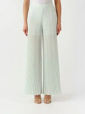 TWINSET Pleated Crêpe Trousers - Blue
