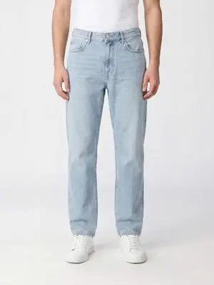 Closed Springdale Straight Fit Jeans In Five-pocket Cotton Denim - Blue