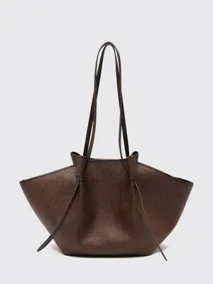 Yuzefi Mochi Raffia And Leather Bag - Brown