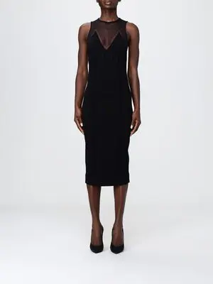 Elisabetta Franchi Viscose And Cotton Dress - Black