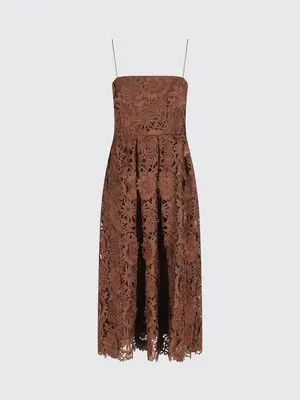 ROTATE BY BIRGER CHRISTENSEN Macramé Midi Dress