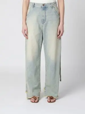 DARKPARK Cotton Baggy Jeans - Denim