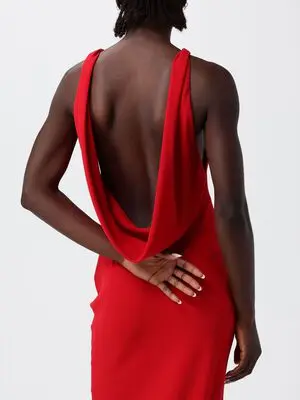 Andamane Crepe Asymmetric Dress