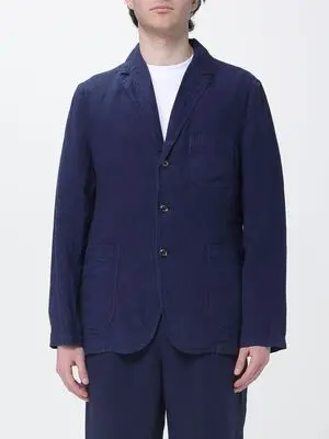 Aspesi Single-breasted Linen Blazer - Blue