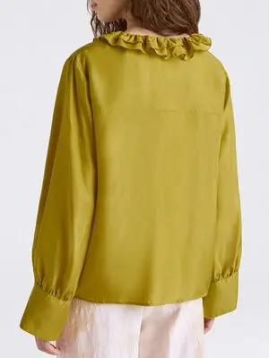 Momoni Silk Blouse With Ruffles