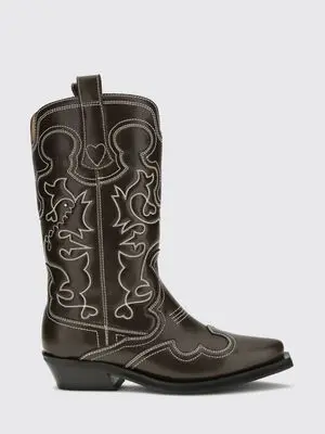 GANNI Boots Colour - Olive