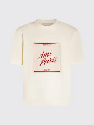 AMI Paris Cotton T-shirt With Logo