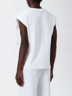 TWINSET Cotton T-shirts With Straps - White