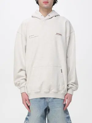 REPRESENT Hooded Sweatshirt With Graphic Detail - Grey