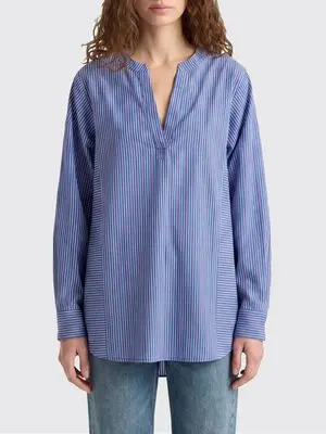 Momoni Striped Viscose And Silk Blend Blouse