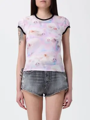 DIESEL® Printed Polyester T-shirt - White