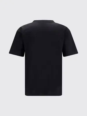 Valentino Garavani V-neck Polyester T-shirt With Contrast Logo