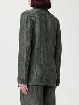 Emporio Armani Textured Blazer With Embellishments - Green