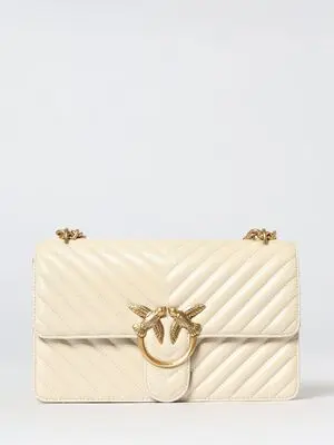 Pinko Leather Crossbody Bag With Quilted Detail
