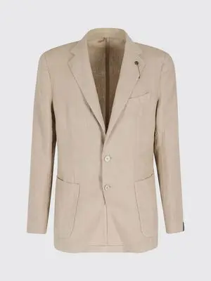 SANTANIELLO Linen Single-breasted Blazer - Rope