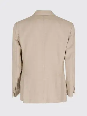 SANTANIELLO Linen Single-breasted Blazer - Rope