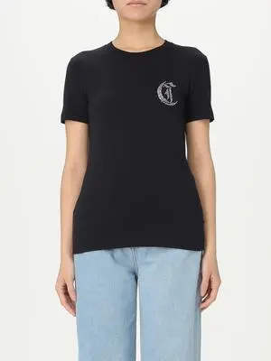 Just Cavalli Embellished Logo T-shirt - Black