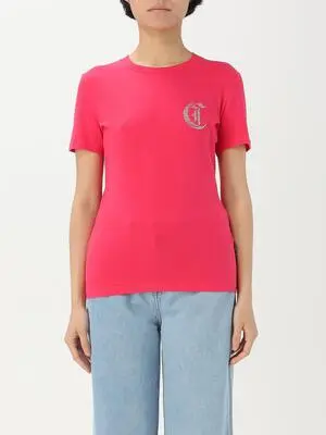 Just Cavalli Embellished Logo T-shirt - Pink