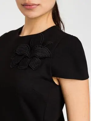 TWINSET Viscose Sheath Dress With Embroidery