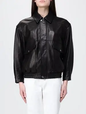 DUNST Faux Leather Jacket By - Black