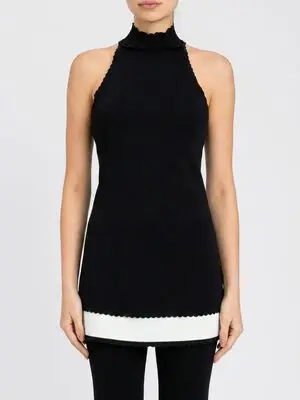 TWINSET Mini Dress In Viscose Blend - Black