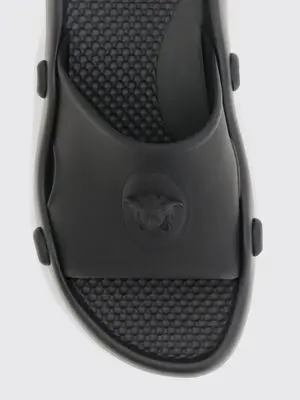 Versace Medusa Rubber Slides With Embossed Logo And Open Toe