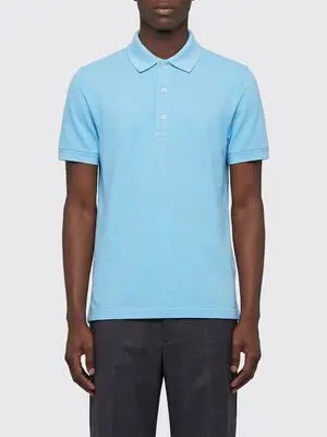 TOM FORD Polo Shirt Men Colour Gnawed Blue
