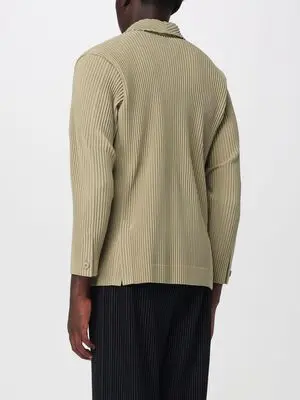 Issey Miyake Homme Plissé Double-breasted Pleated Blazer - Green