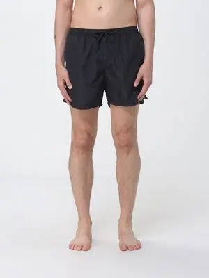 Gcds Nylon Swimsuit With Jacquard Logo - Black