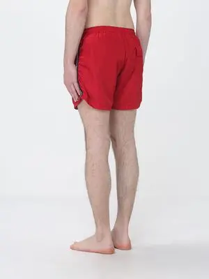 Gcds Nylon Jacquard Logo Swimsuit - Red