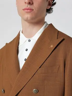 Tagliatore Virgin Wool Double-breasted Blazer